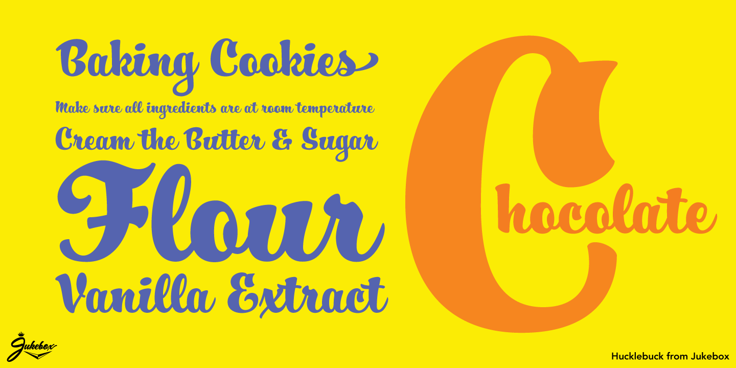 Hucklebuck Font Family by Jukebox | Font Bros