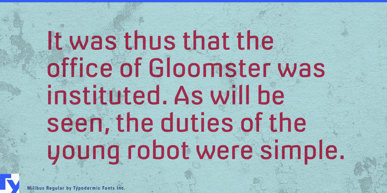 Milibus Font Family by Typodermic | Font Bros