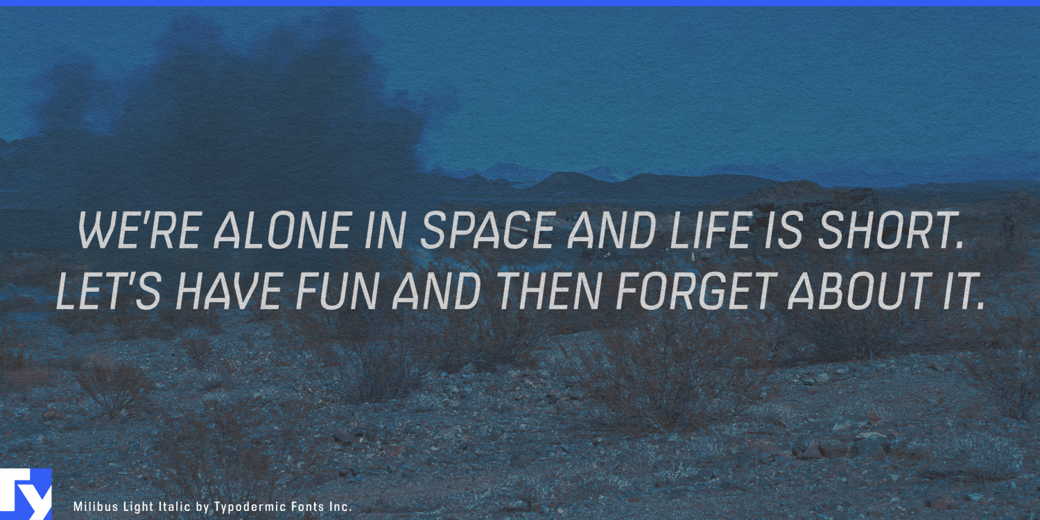 Milibus Font Family by Typodermic | Font Bros