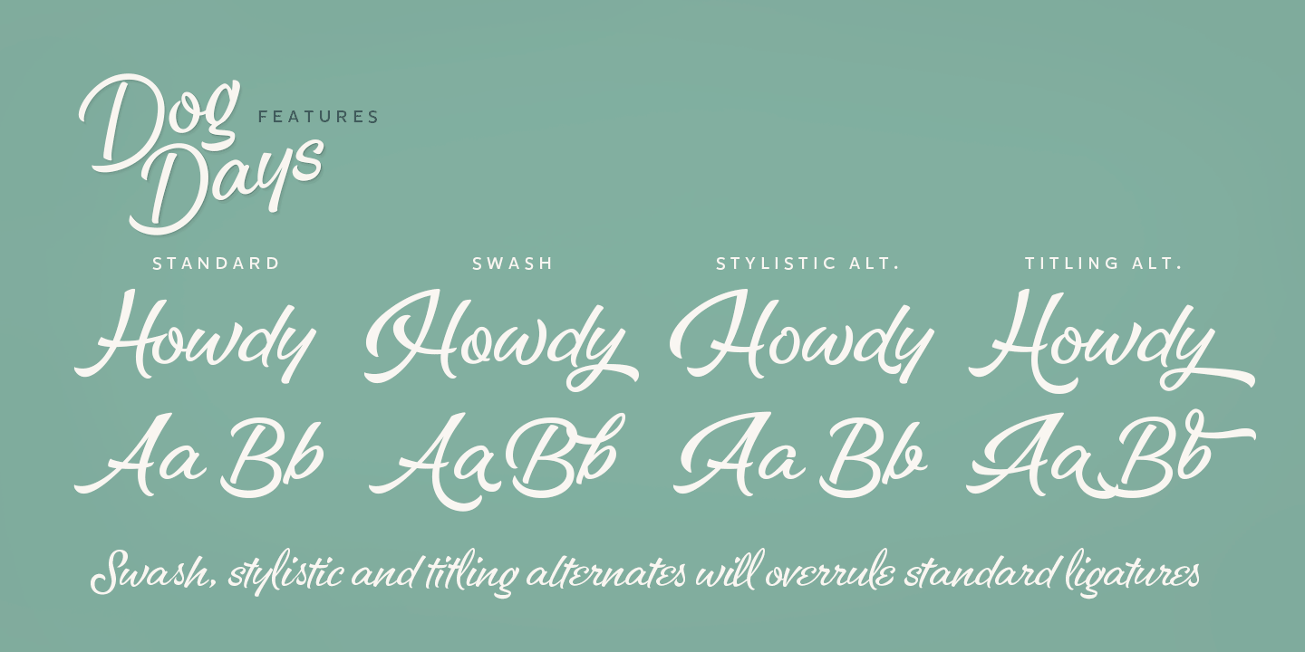Dog Days Font Family by Fenotype | Font Bros