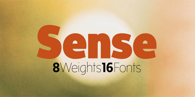 "Sense" Fonts | Font Bros