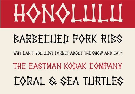 Kon Tiki Hula Font Family by Jukebox | Font Bros