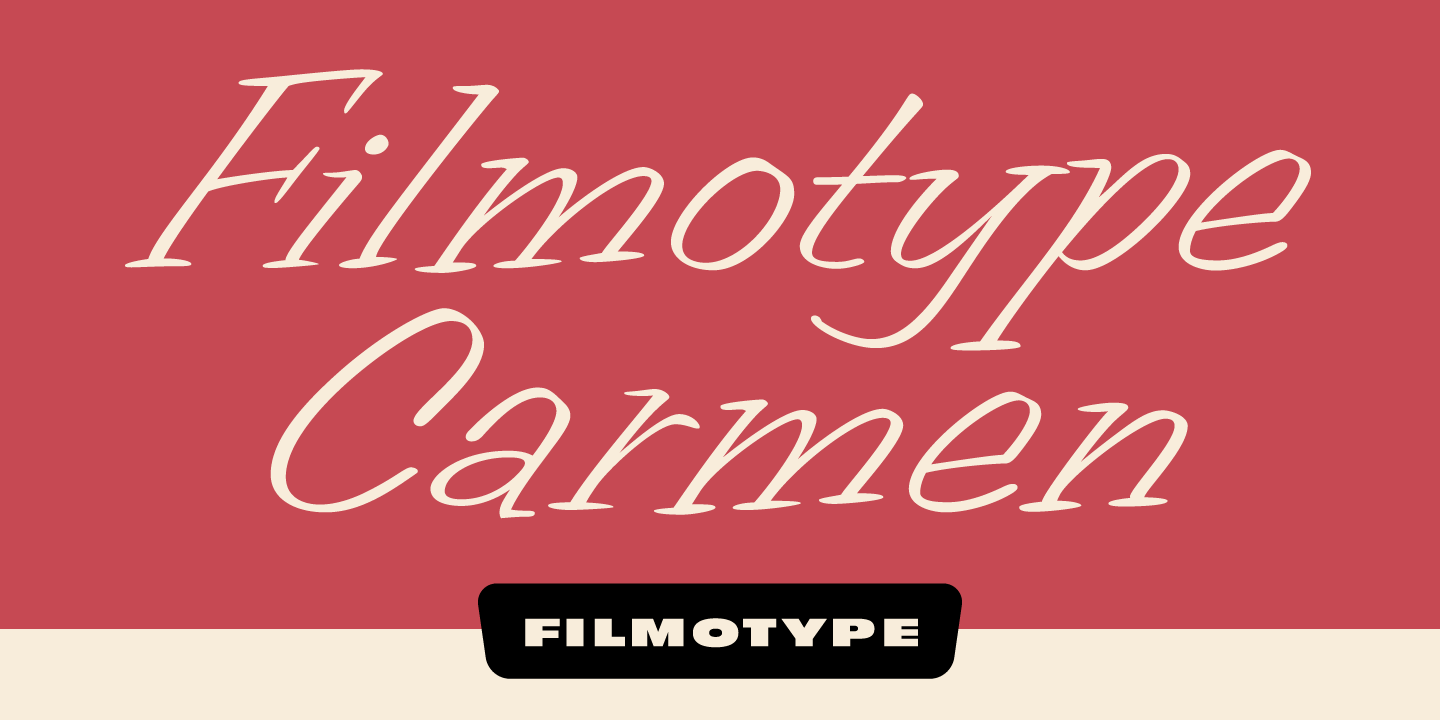 Filmotype Carmen Font Family by Filmotype | Font Bros