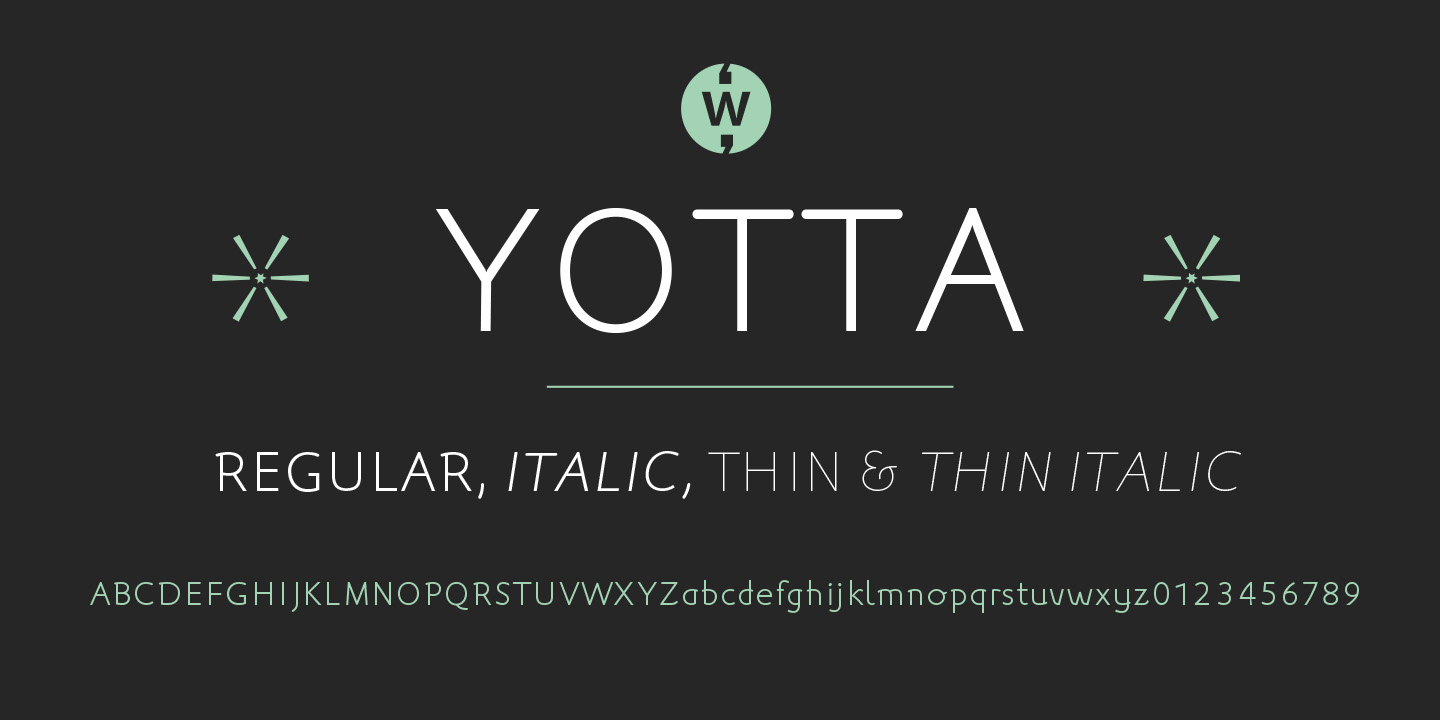 Yotta Font Family by Wilton Foundry | Font Bros