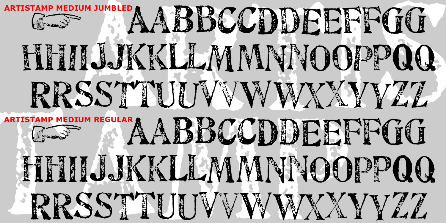 "Artistamp" Fonts | Font Bros