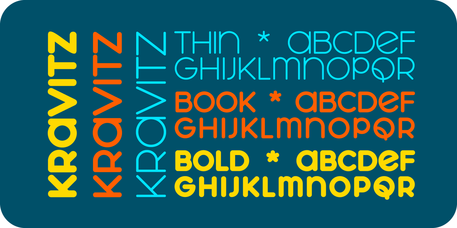 Kravitz Rounded Thin Font Style by Fontalicious | Font Bros