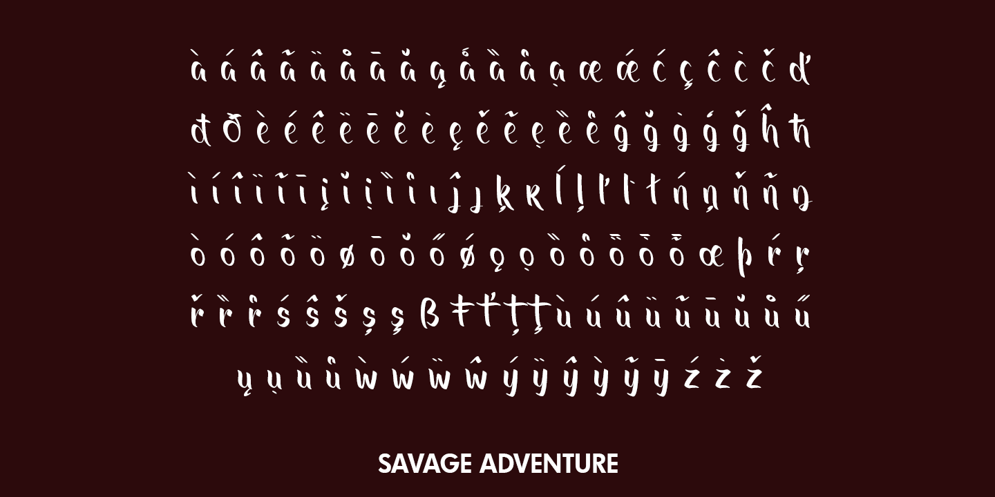 Savage Adventure Font Family by Pedro Teixeira Type Foundry | Font Bros