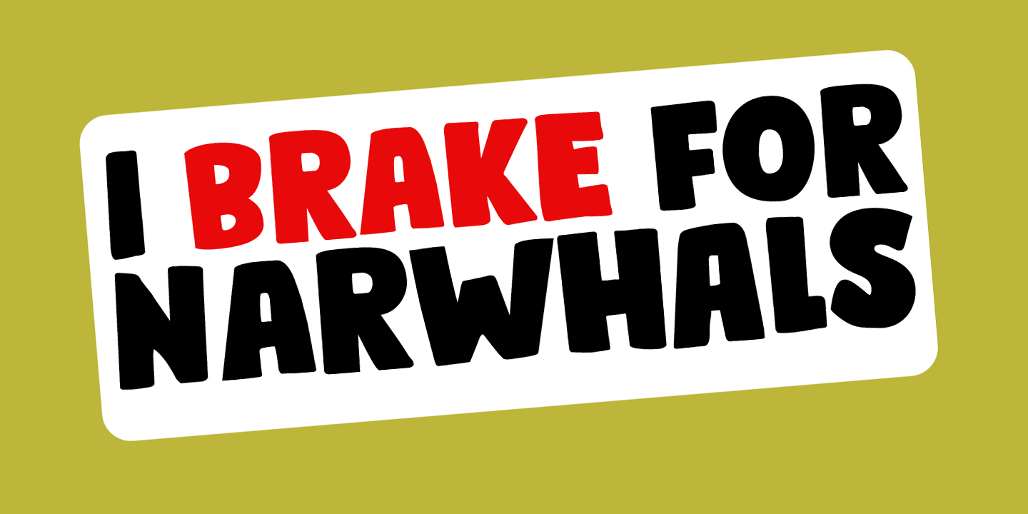 Bumper Sticker Font Family by Hanoded | Font Bros