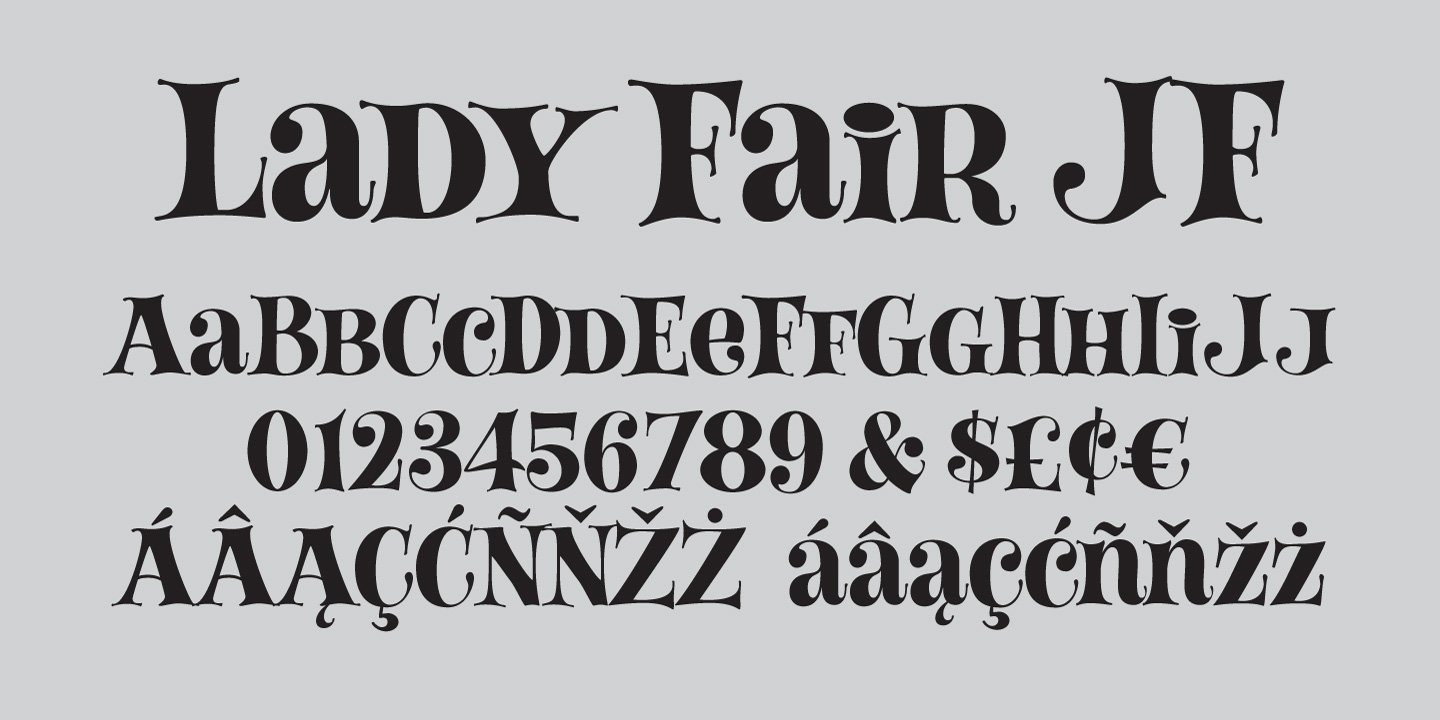 Lady Fair Font Family by Jukebox | Font Bros