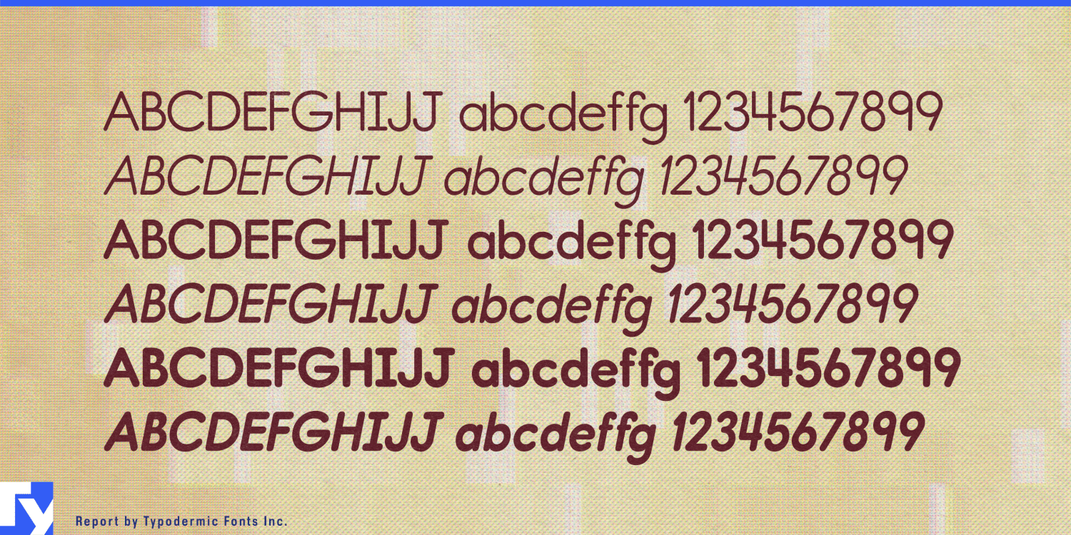 Report Font Family by Typodermic | Font Bros