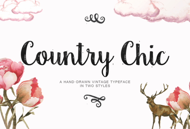 Country Chic Font Family by Emily Spadoni | Font Bros