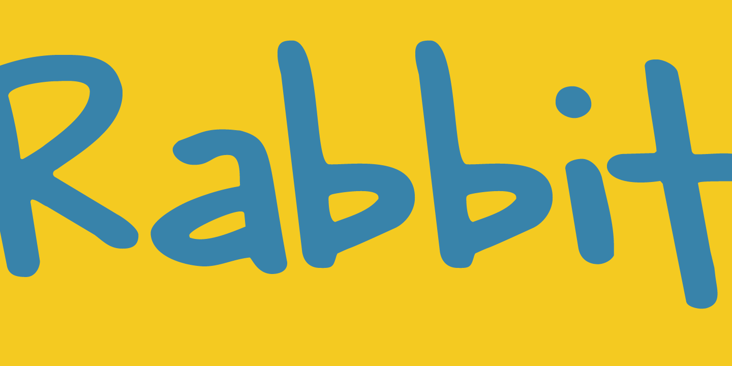 Rabbit Escape Font Family by Hanoded | Font Bros