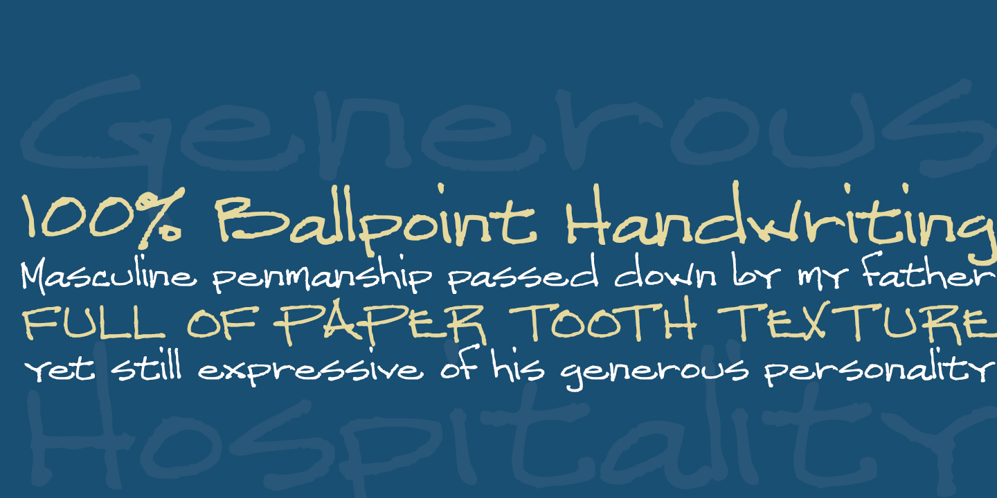 Generous Hospitality Font Family by Dear Alison | Font Bros