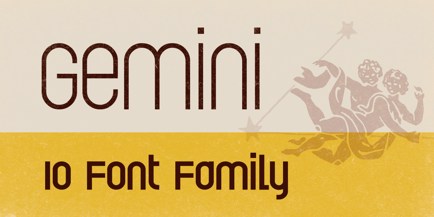 Gemini Family Font Family by Fontalicious | Font Bros