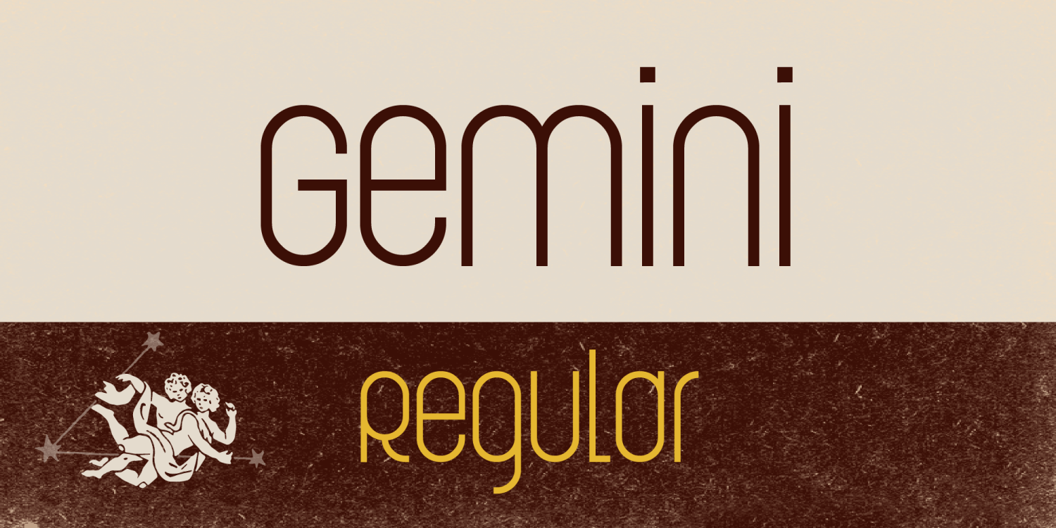 Gemini Family Font Family by Fontalicious | Font Bros
