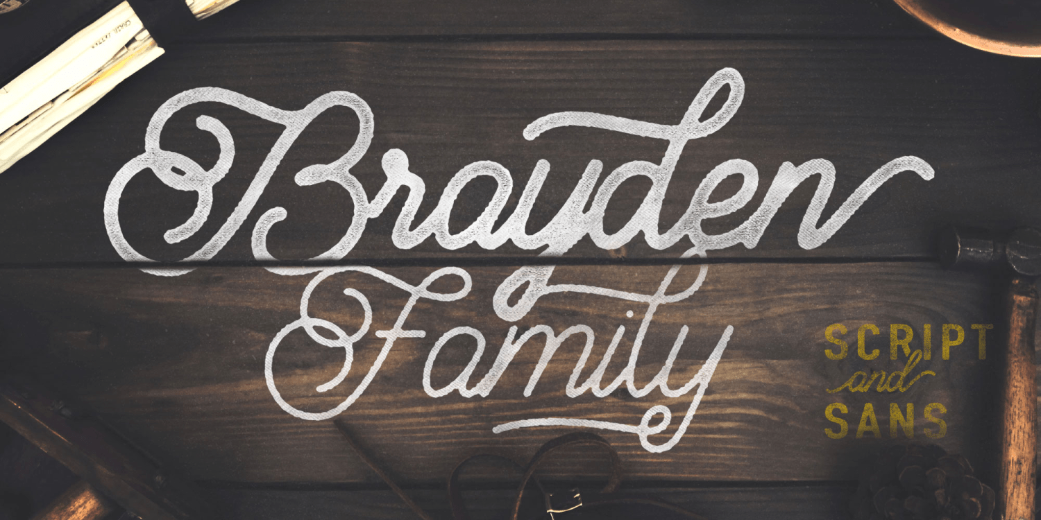 Brayden Font Family by AF Studio | Font Bros