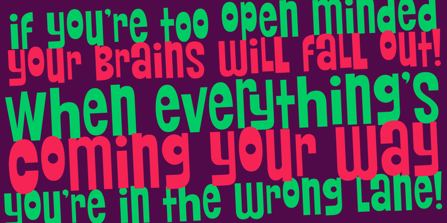 Ridiculous Font Family by Pink Broccoli | Font Bros