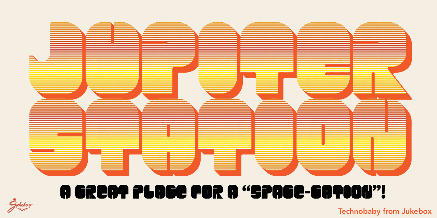 Technobaby Font Family by Jukebox | Font Bros