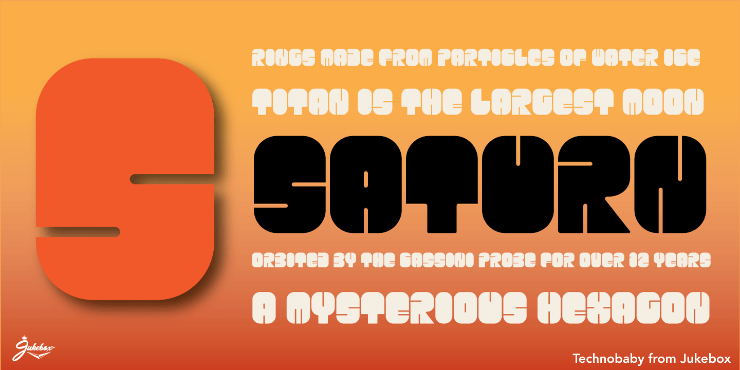 Technobaby Font Family by Jukebox | Font Bros