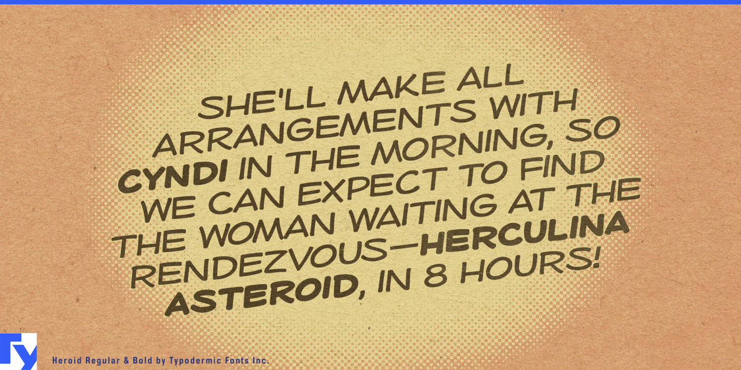 Heroid Font Family by Typodermic | Font Bros