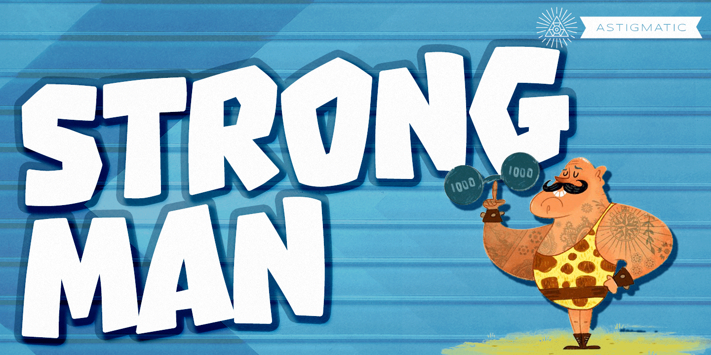 "Strongman" Fonts | Font Bros