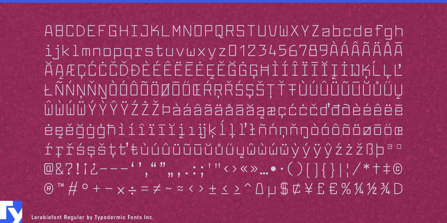 Larabiefont Font Family by Typodermic | Font Bros